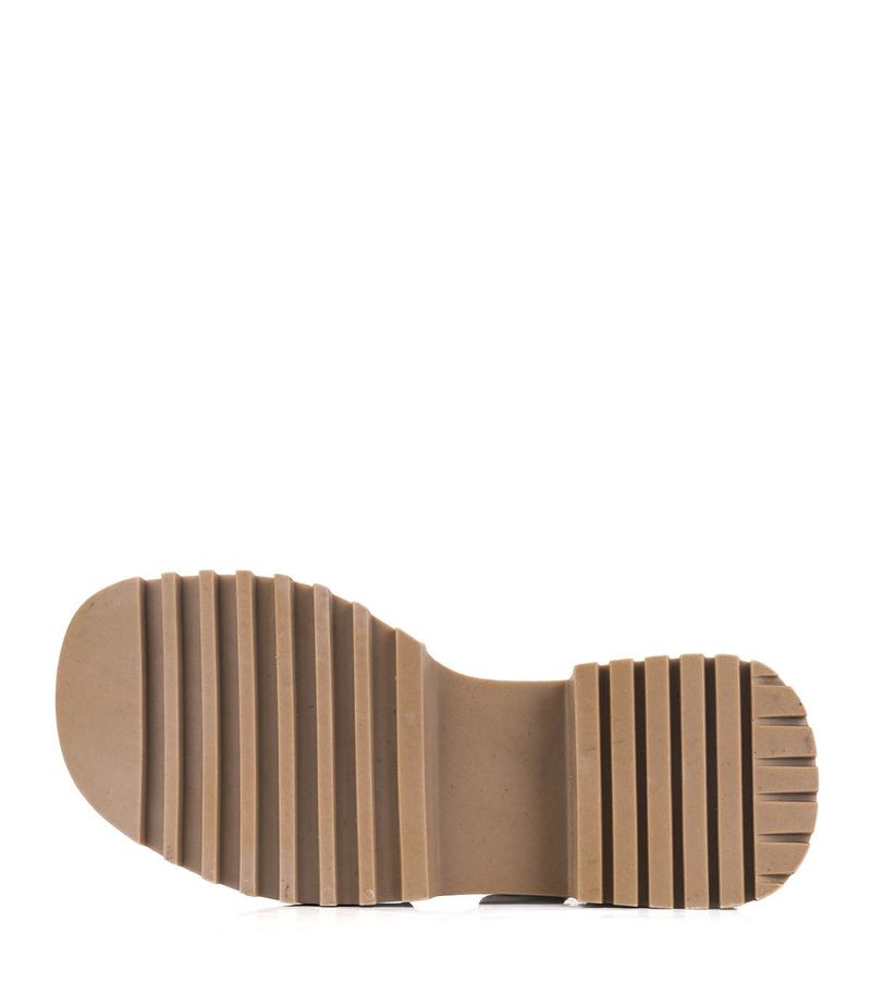 Sandalias base tractor de cuero tramado en suela|Sandalias de mujer ...